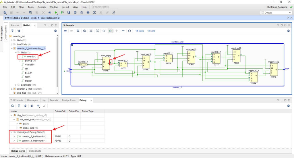 Using Integrated Logic Analyzer (ILA) and Virtual Input/Output (VIO) - VHDLwhiz
