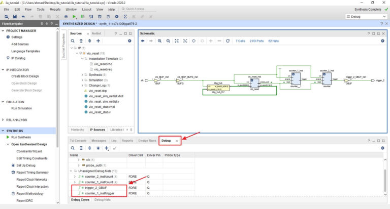 Using Integrated Logic Analyzer Ila And Virtual Inputoutput Vio