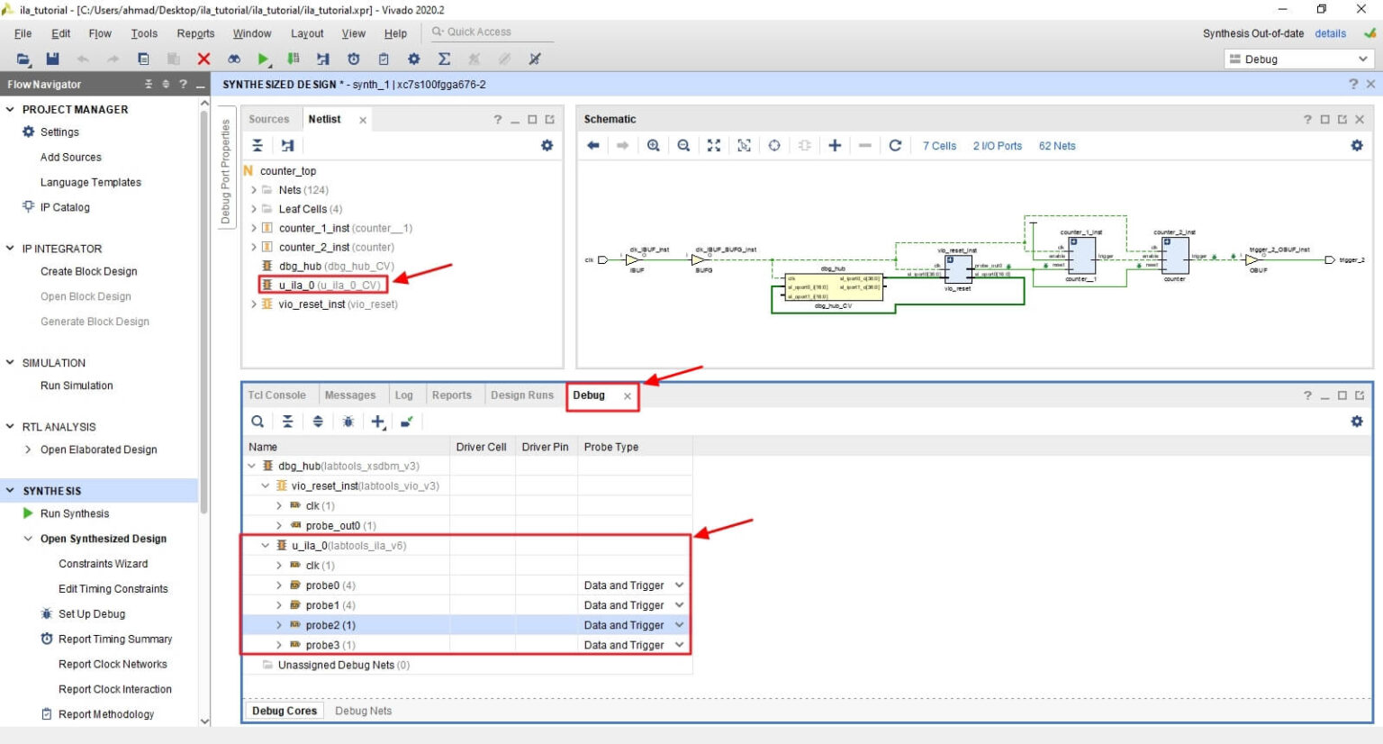 Using Integrated Logic Analyzer Ila And Virtual Inputoutput Vio
